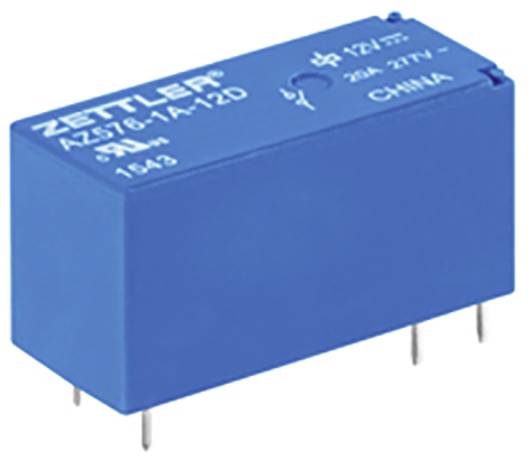 Zettler AZ576-1A-12D relej za štampanu pločicu 12 V/DC 1 NO kontakt