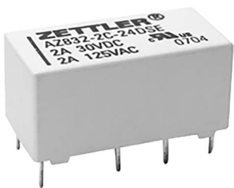 Zettler AZ832-2C-24DE relej za štampanu pločicu 24 V/DC 2 CO kontakt