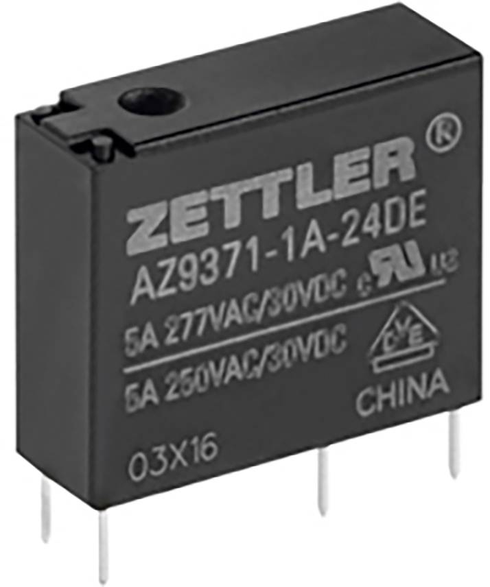 Zettler AZ9371-1A-24DE relej za štampanu pločicu 24 V/DC 1 NO kontakt