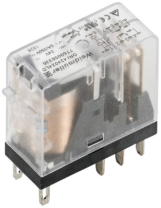 Weidmüller DRI424012LD utični relej 12 V/DC 2 CO kontakt (pak. 20 kom)