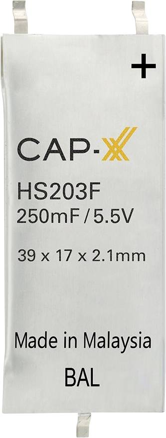 CAP-XX HS230F superkondenzator (Super-Cap) 5.5 V