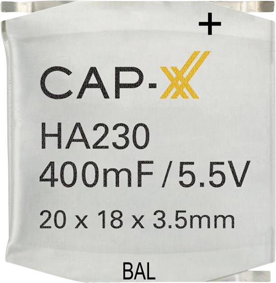 CAP-XX HA230F superkondenzator (Super-Cap) 5.5 V