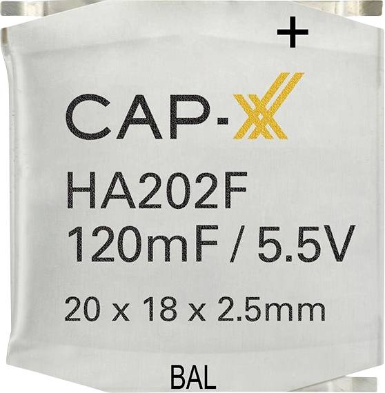 CAP-XX HA202F superkondenzator (Super-Cap) 5.5 V