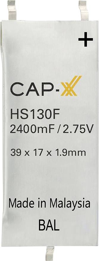 CAP-XX HS130F superkondenzator (Super-Cap) 2.75 V