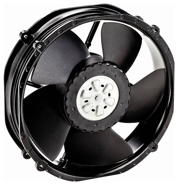 EBM Papst 2214F/2TDHHO aksijalni ventilator 24 V/DC 940 m³/h 220 x 200 x 51 mm