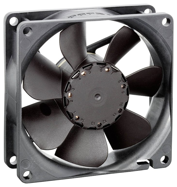 EBM Papst 8418N/2H aksijalni ventilator 48 V/DC 78 m³/h 80 x 80 x 25 mm