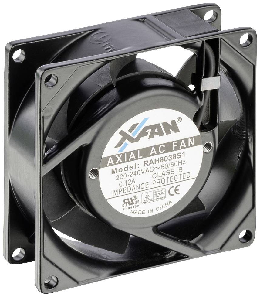X-Fan RAH8038S1 aksijalni ventilator 230 V/AC 36 m³/h 80 x 80 x 38 mm