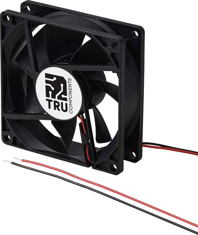 TRU COMPONENTS TC-MX8025-24V0.08A aksijalni ventilator 24 V/DC 67,8 m³/h 80 x 80 x 25 mm