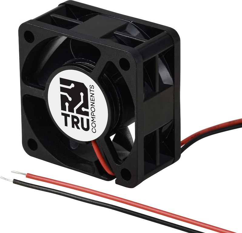 TRU COMPONENTS TC-MX4020-12V0.03A aksijalni ventilator 12 V/DC 6,6 m³/h 40 x 40 x 20 mm