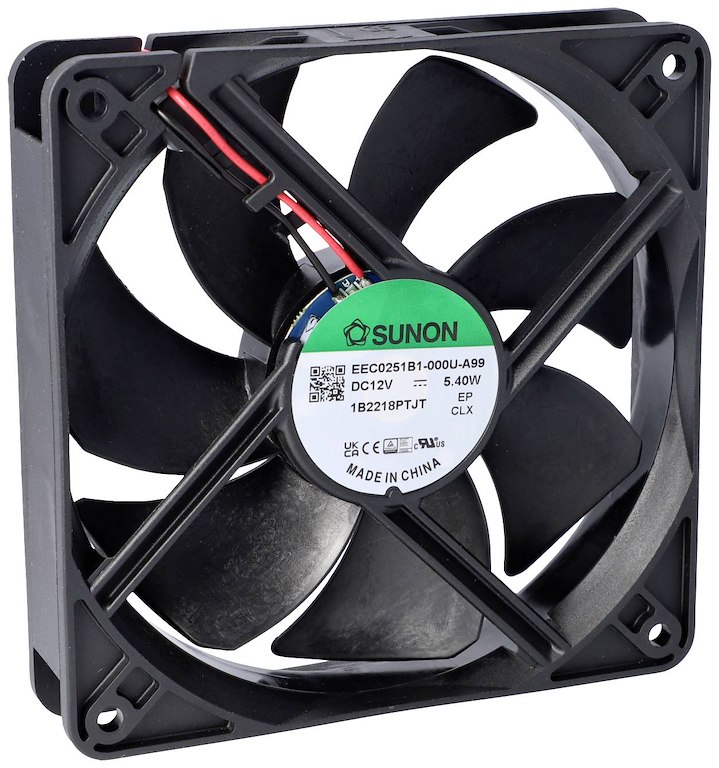 Sunon EEC0252B2-000U-A99 aksijalni ventilator 24 V/DC 157,97 m³/h 25 x 120 x 120 mm
