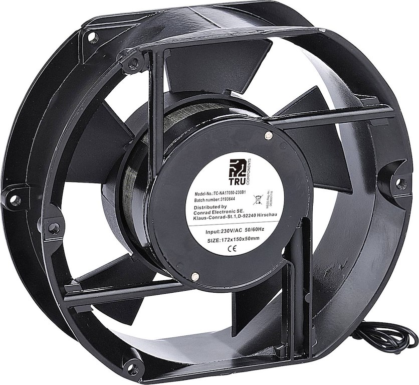 TRU COMPONENTS TC-NA17050-230B1 aksijalni ventilator 230 V/AC 299 m³/h 172 x 150 x 50 mm