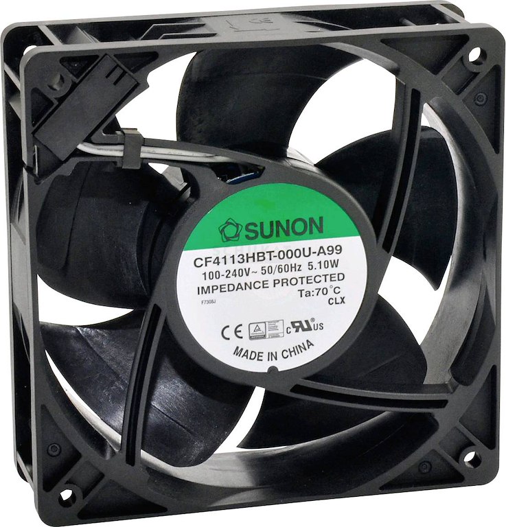 Sunon CF4113HBT-000U-A99 aksijalni ventilator 230 V/AC 185,14 m³/h 120 x 120 x 38 mm