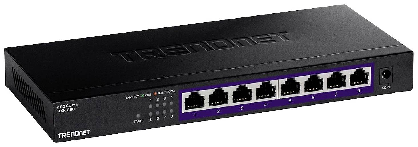 TRENDnet TEG S380 – Switch – unmanaged – 8 x 100/1000/2.5G mrežni svič 2.5 GBit/s