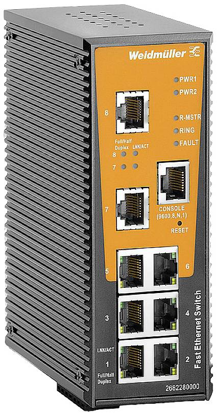 Weidmüller IE-SW-AL08M-8TX industrijski Ethernet svič 10 / 100 MBit/s