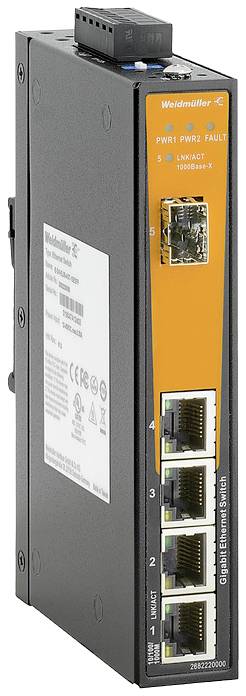 Weidmüller IE-SW-EL05-4GT-1GESFP industrijski Ethernet svič 10 / 100 / 1000 MBit/s