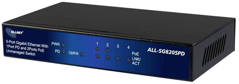 Allnet ALL-SG8205PD mrežni svič 4+1 vrata