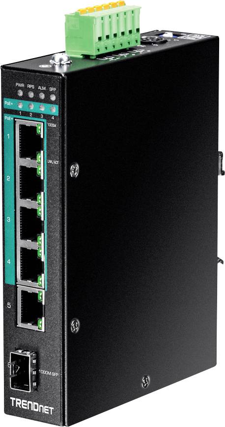 TRENDnet TI-PG541i industrijski Ethernet svič 10 / 100 / 1000 MBit/s