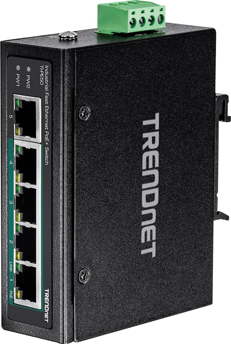 TRENDnet TI-PE50 industrijski Ethernet svič 4 10 / 100 MBit/s
