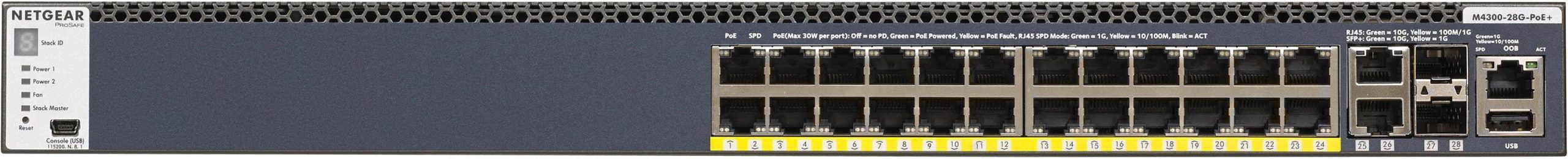 Netgear M4300 28P GB POE+ Switch APS550W mrežni svič