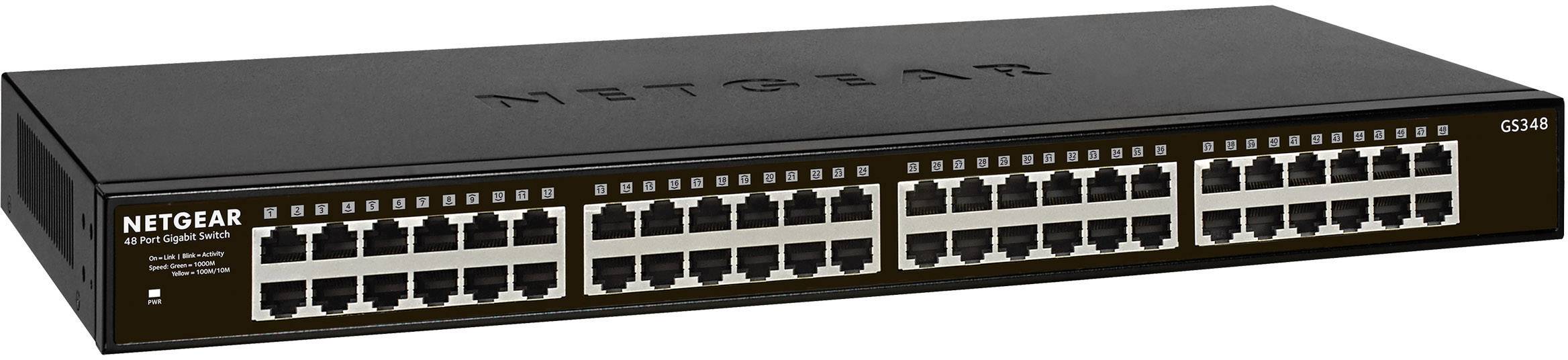 Netgear NETGEAR SOHO GS348 – Switch – unmanaged – 48 x 10/100/1000 mrežni svič 48 vrat 1 GBit/s