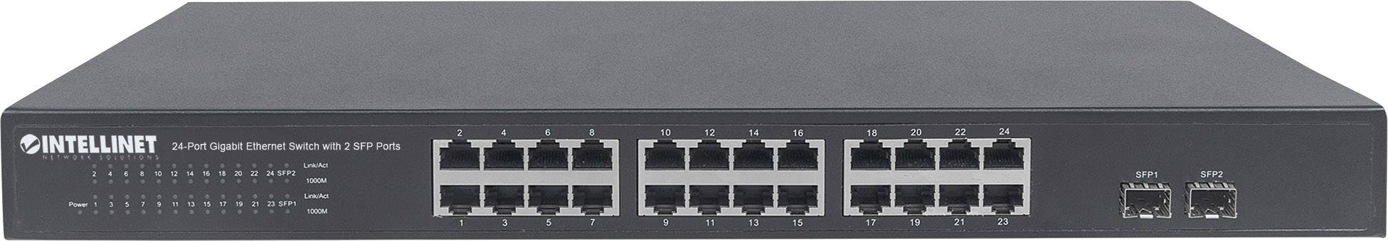 Intellinet 561044 mrežni svič 24+2 vrata 1 GBit/s