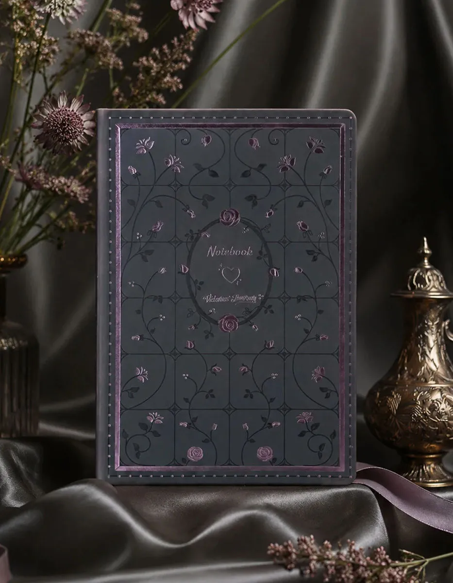 Victoria's Journals notes A5 FLEUR crni