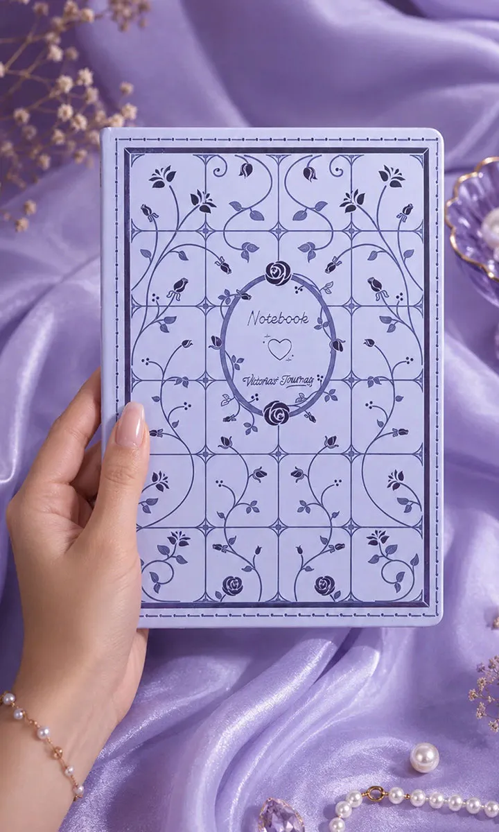 Victoria's Journals notes A5 FLEUR lila