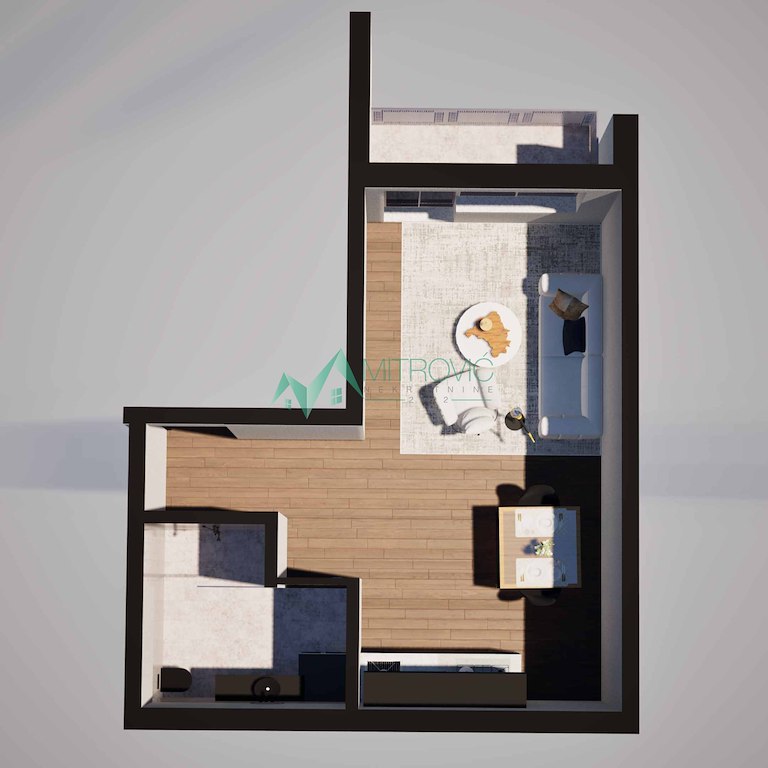 Jednosoban stan na prodaju, Petrovaradin, Novi Sad, 26m², 45.700 €