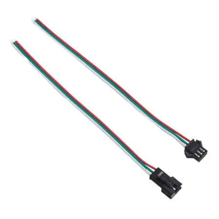 Set priključnih kablova za PIXEL LED trake, 10cm (1xM+1xŽ) ( JST-SM3/set )