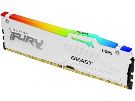 KINGSTON DIMM DDR5, 16GB, 5.200MHz, FURY Beast White RGB EXPO KF552C36BWEA-16