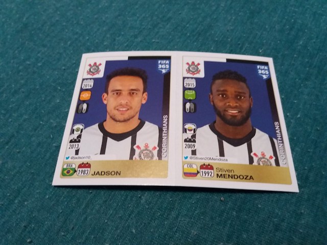 FIFA 365 2015 16 sličica broj 185 i 186