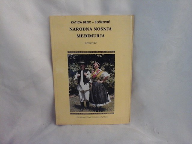 Narodna nošnja Međimurja Katica Benc Bošković