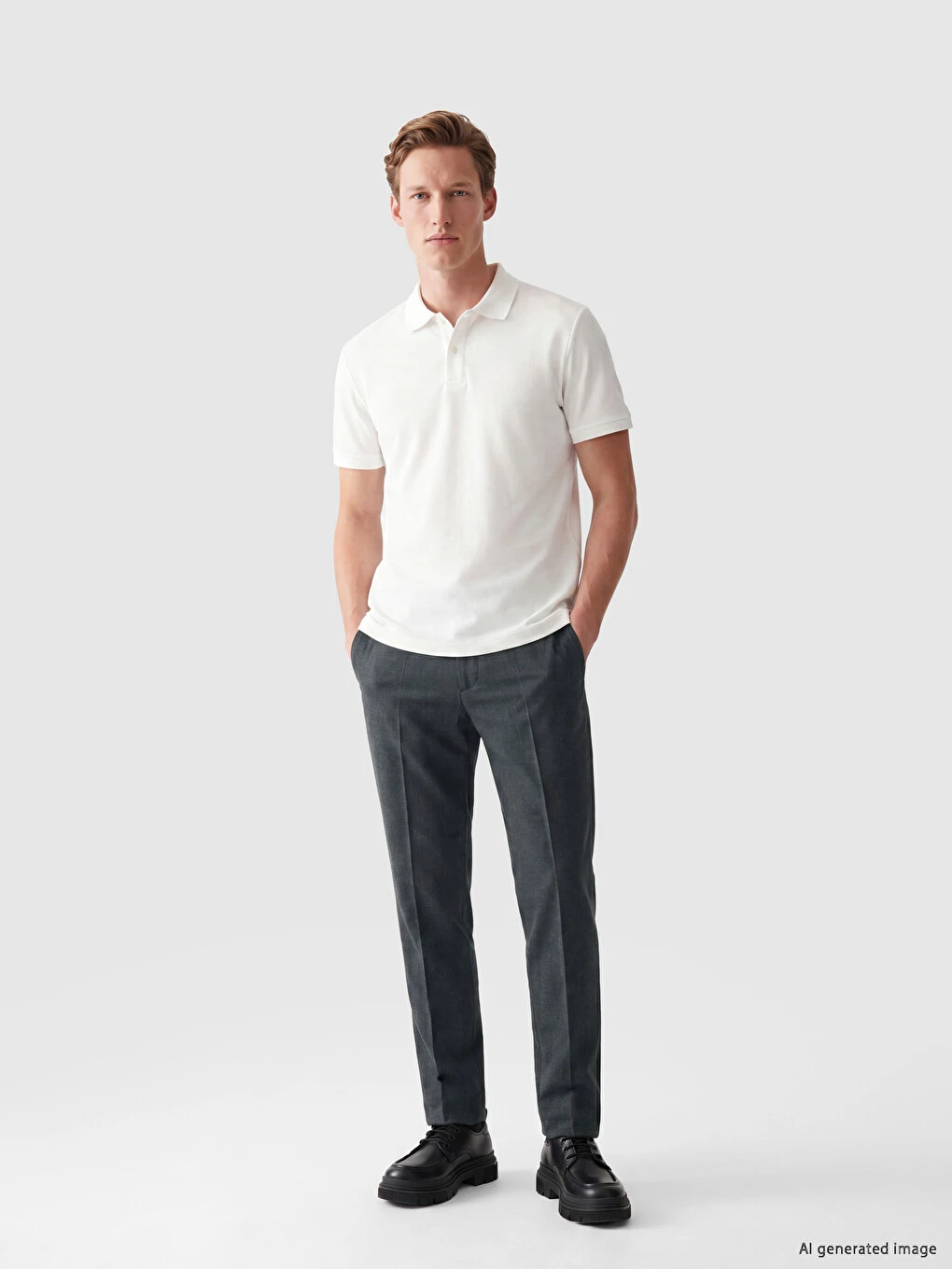 SOUTHBLUE Regular Fit Muške Plisirane Pantalone