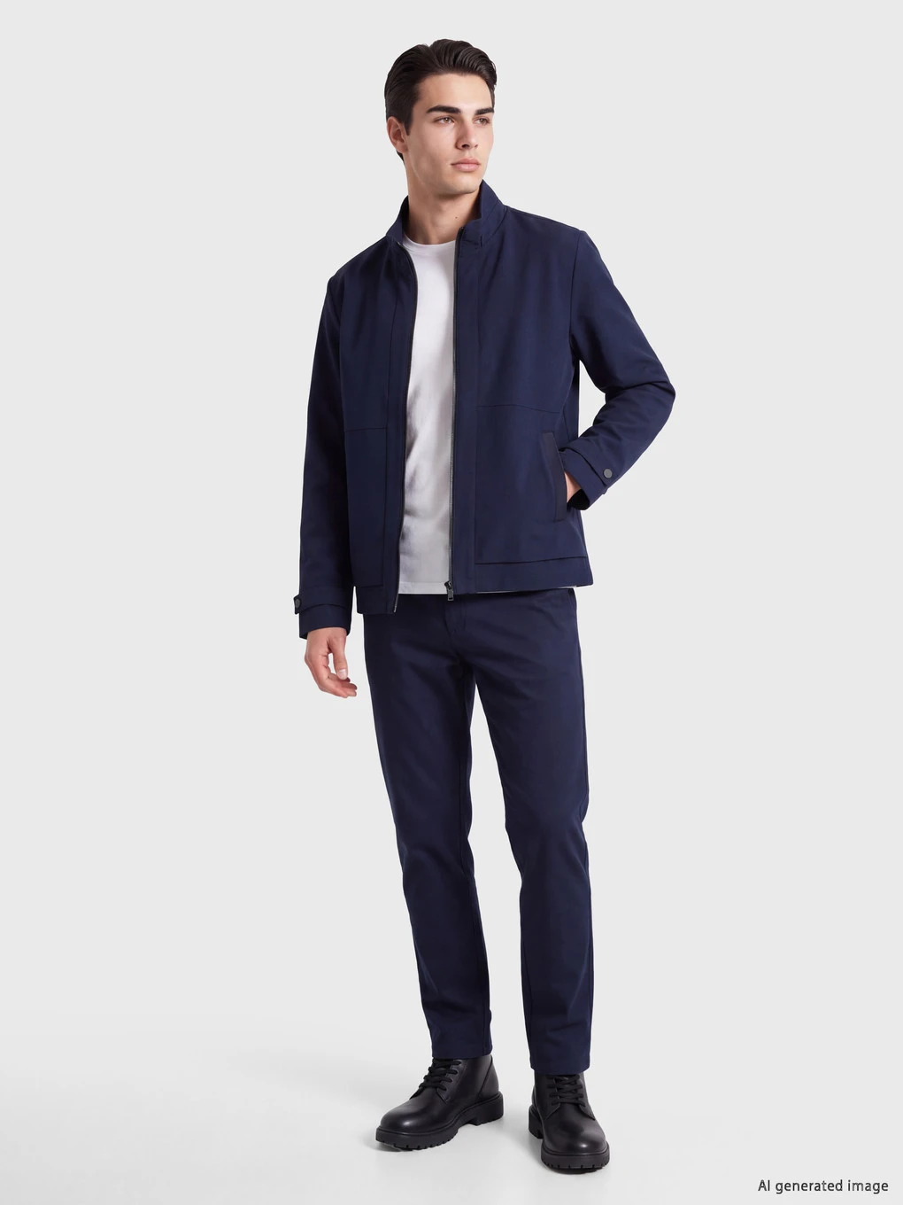LCWAIKIKI Classic Regular Fit Muška Jakna Sa Polu-rol Kragnom