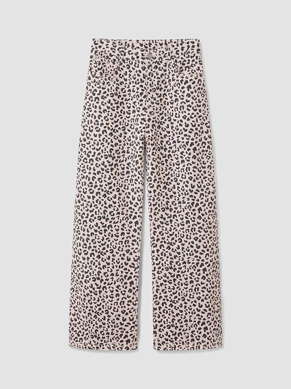 LCW Kids Dečije Pantalone Od Gabardina Sa Leopard Printom