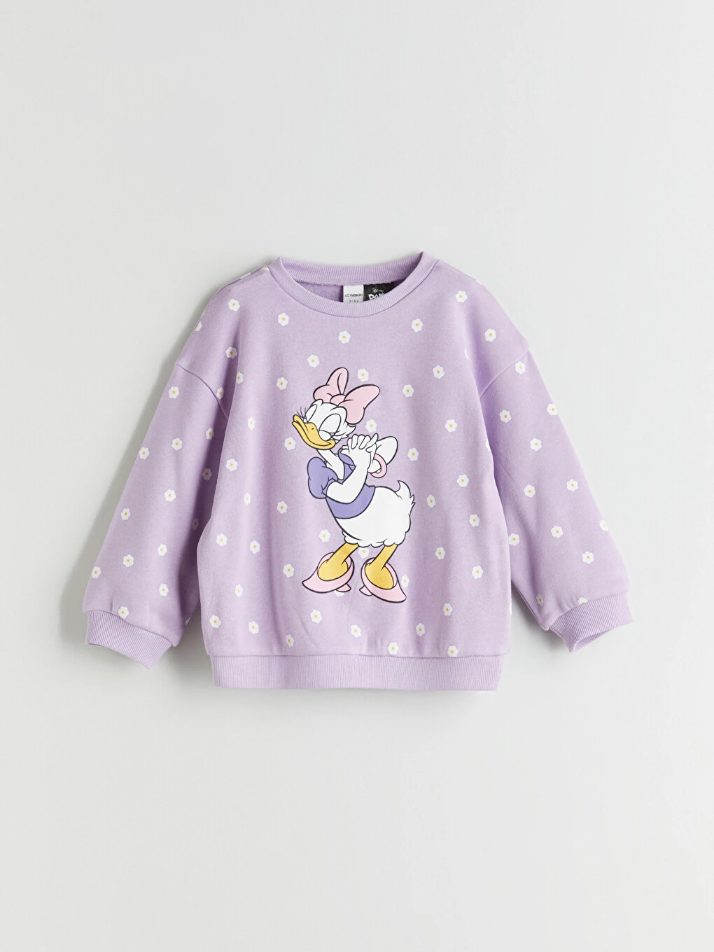 LCW Kids Komplet Sa Okruglim Izrezom I Štampom Daisy Duck Za Devojku