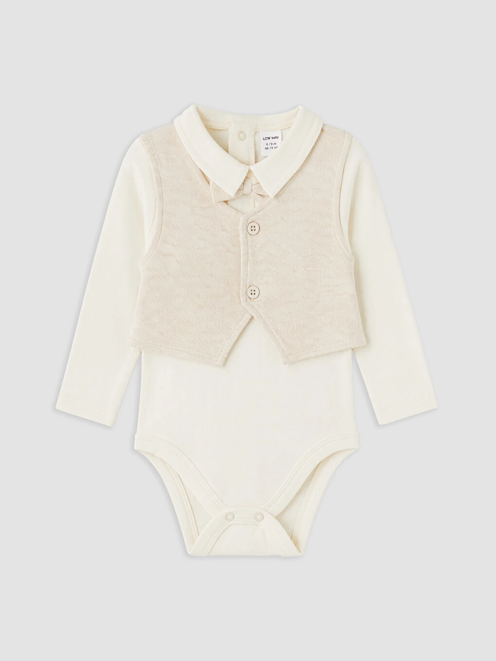 LCW baby Komplet Za Bebe Dečake Sa Prslukom: Bodi I Pantalone