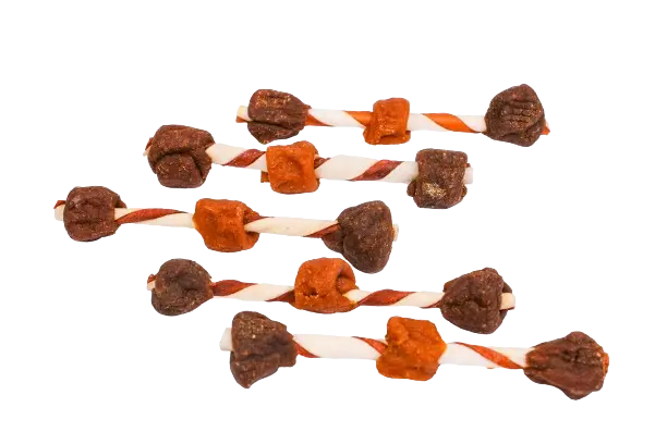 PET PRO Poslastica za pse Snacks Tricolor, Piletina i govedina, 350 g, 17 komada