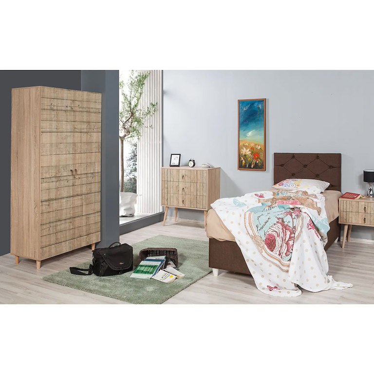 Hanah home Ormar Stil 90x192x52cm Hrast