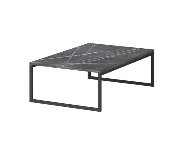 MATIS Klub sto Valencia 90×60 - Crni mermer