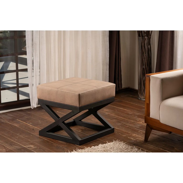 Atelier del Sofa Tabure 46x44x46cm, Krem