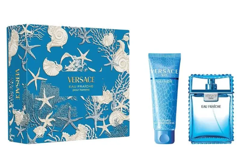 Versace Muški parfemski set Man Eau Fraiche, EDT 100 ml+Gel za tuširanje, 150 ml