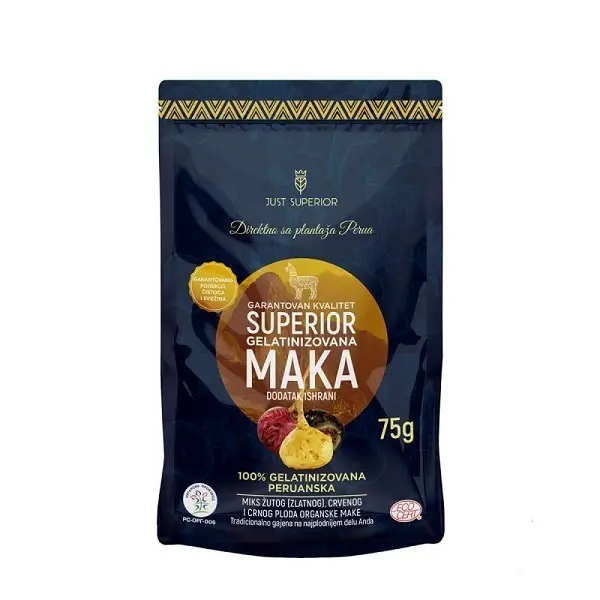 Gelatinizovana organska maka u prahu -Peru 75g Just Superior