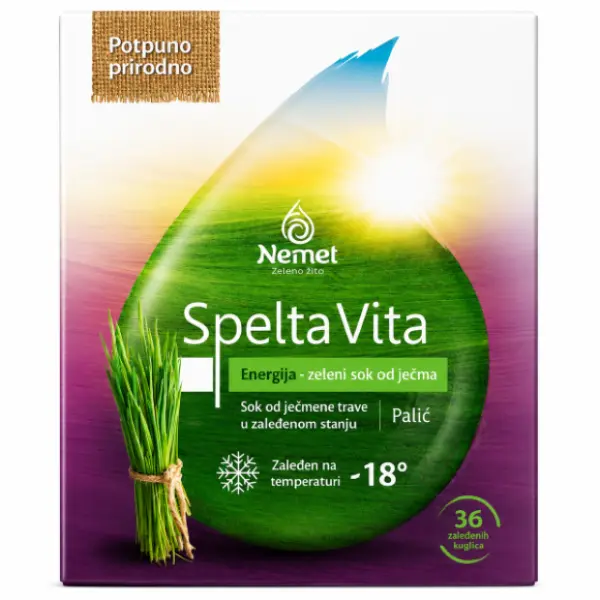 Spelta Vita ENERGIJA Zamrznuti Zeleni sok od ječma 400g -36 kuglica