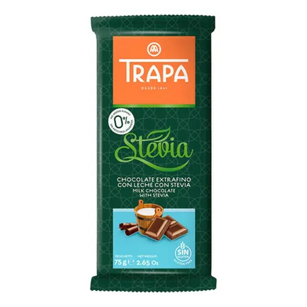 Trapa mlečna čokolada sa zaslađivačem 75g