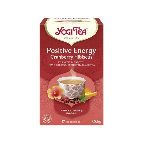Yogi Tea Positive Energy Cranberry Hibiscus čaj 17 kesica 30g