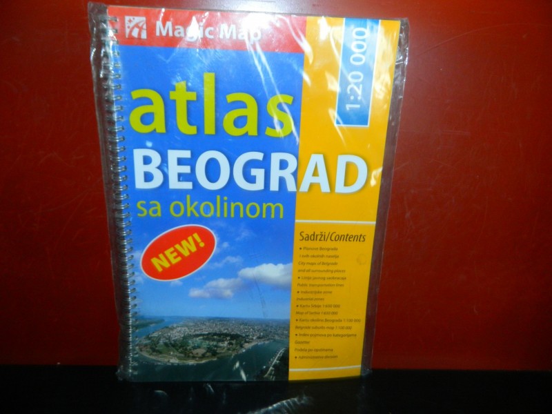 Atlas Beograda sa okolinom NOVO, SVE 10d