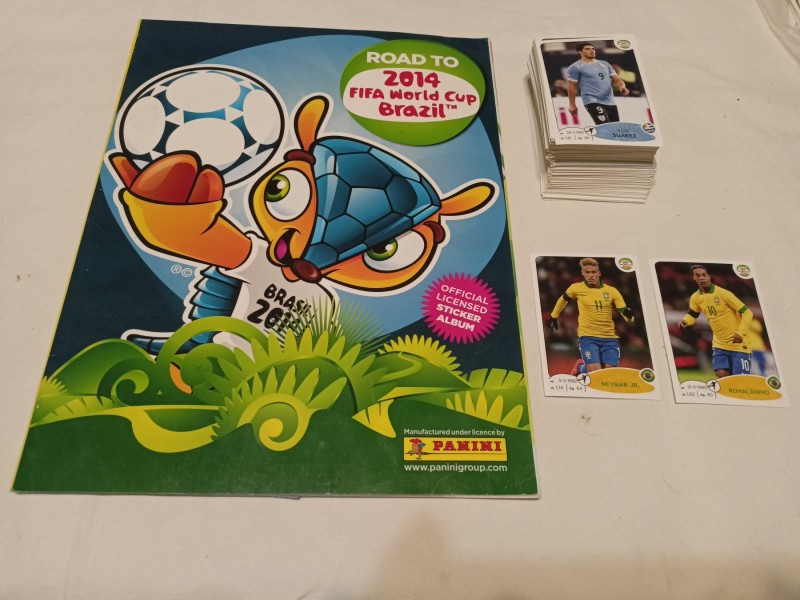 Road to Brazil album + sličice + kutija sa 50 kesica