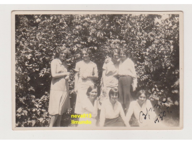 Stara FOTOGRAFIJA - devojke,drustvo,Vrnjci 1930g.