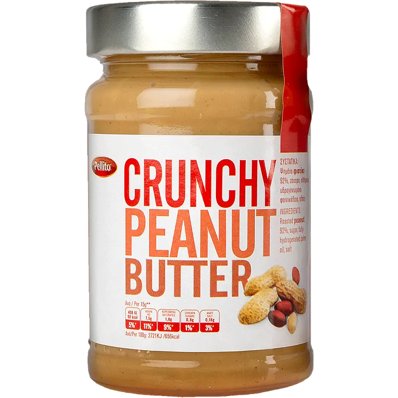 Kikiriki puter crunchy Pellito 290g